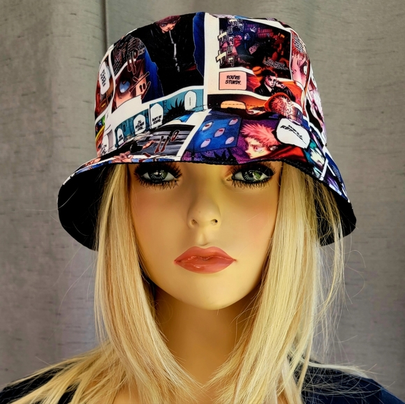 Accessories | Jujutsu Kaisen Anime Color Manga Comicstyle Bucket Cap ...